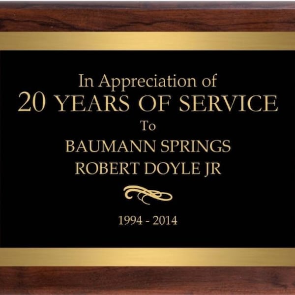 APEX/CHROMA | Plaque | Multiple Sizes | Full Color | Custom Engraved ...