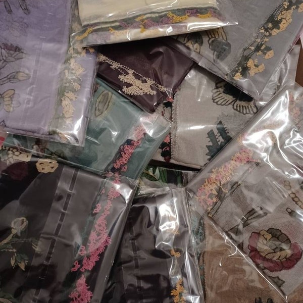 SILK Needle Lace Oya With Vintage Flower Turkish Oya Scarf Traditional ...