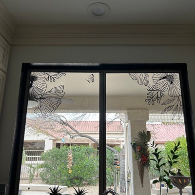 Sunflower Decals Flower Wreath Decal for Shop Window Display - Etsy