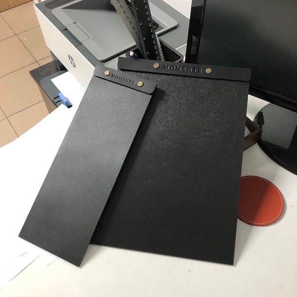 Wooden Menu Folder With Leather, Menu Holder, Restaurant Menu Folder ...