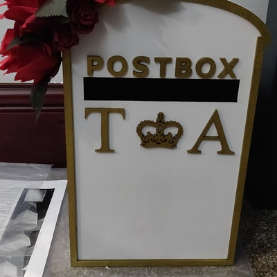PERSONALISED Wedding Post Box, Party, Royal Mail Style Flat Pack, Ready ...
