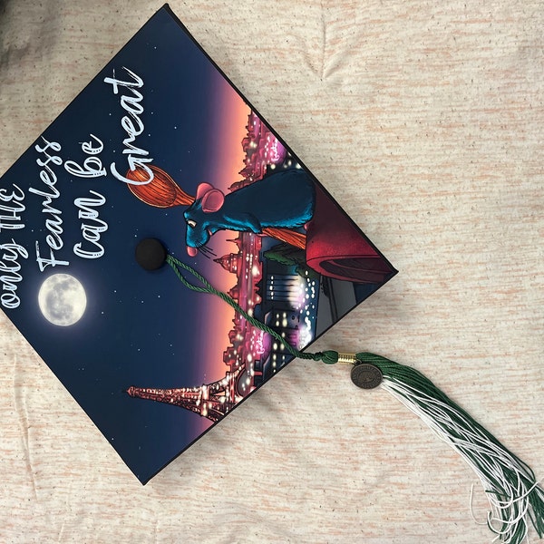Only the Fearless Can Be Great Graduation Cap Topper, Motivational Grad ...