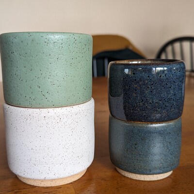 Modern Handmade Ceramic Stacking Bowls - Etsy