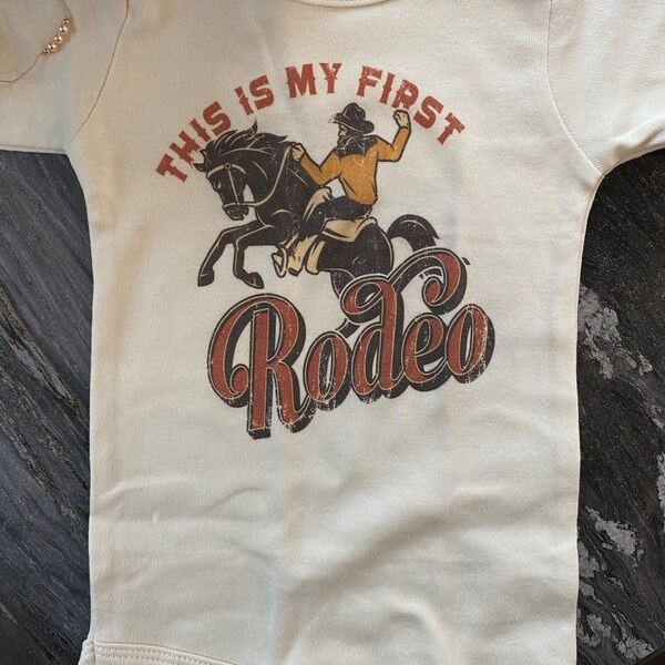 This is My First Rodeo Onesie®, Horse Rodeo Baby Bodysuit, Cute Rodeo ...