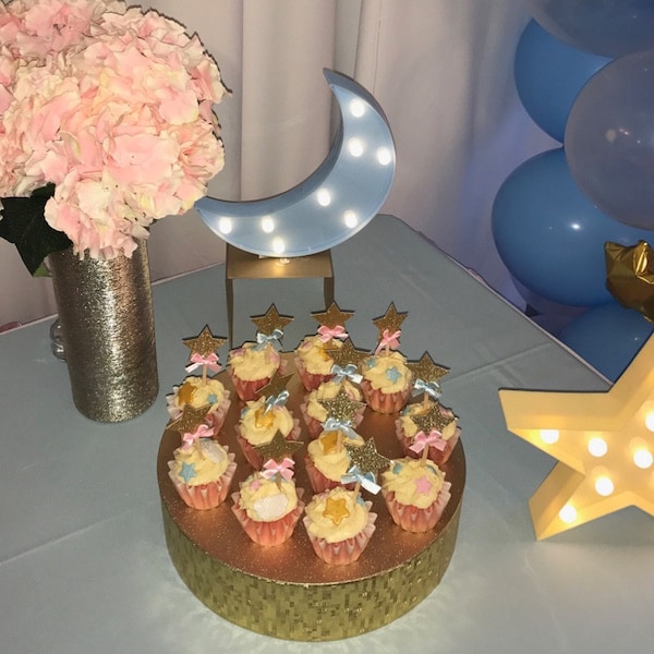 Second Birthday Cupcake Toppers Two Pink and Gold 2nd Birthday Cupcake ...