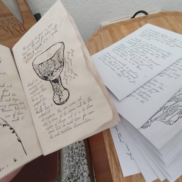Make Your Own Story Grail Diary (PDF) - Etsy