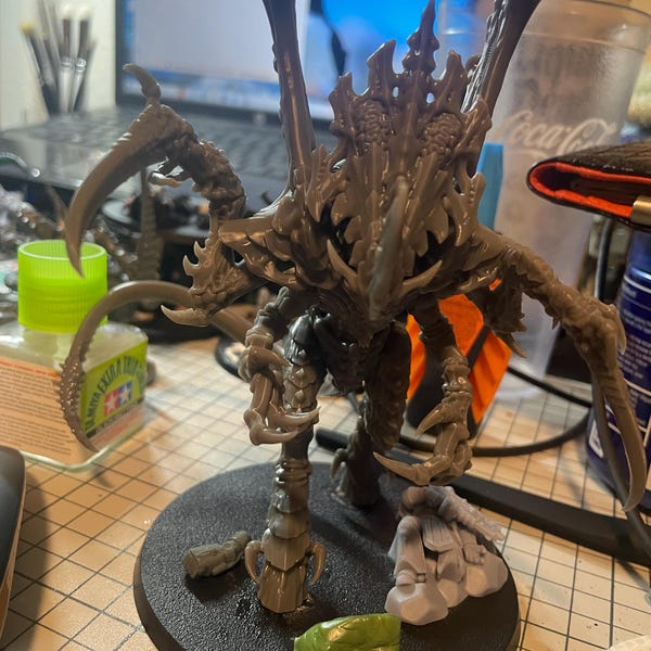 Painted Tyranid Flying Tyrant Leviathan Space Bug Overlord 3d Printed ...