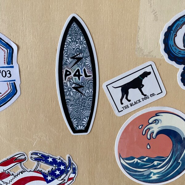 Outer Banks Pogue Life P4L Surfboard Waterproof Sticker John B JJ ...