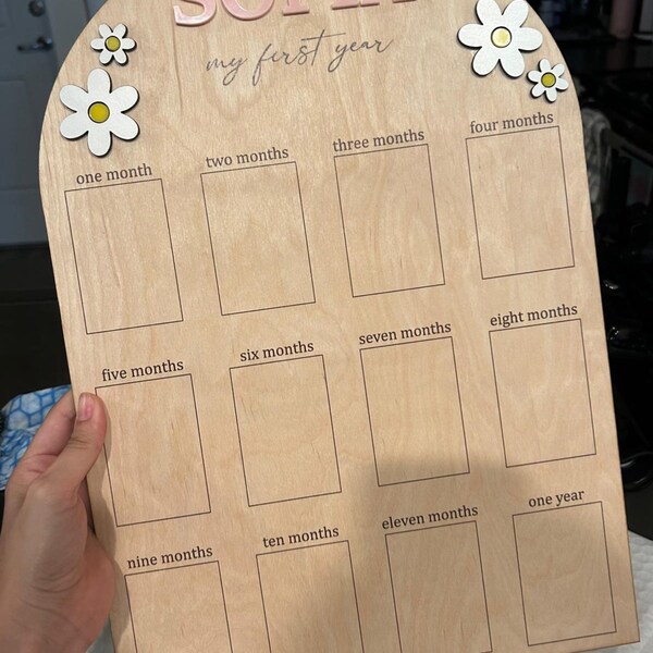 One Year of - My First Year - Birthday Photo Board - Party Supplies ...