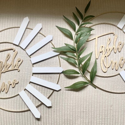 Custom Table Number Wedding Table Number Wedding Table Deccor Custom ...