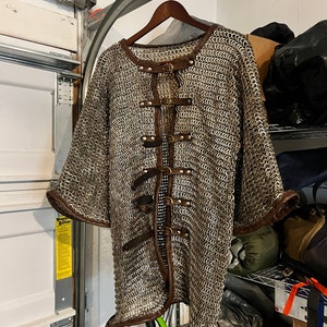 Chain Mail Half Shirt , Flat Riveted With Solid Rings Chain Mail Jacket ...