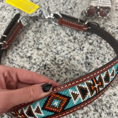 Beaded Inlay Western Wither Strap for Western Breast Collar - Etsy