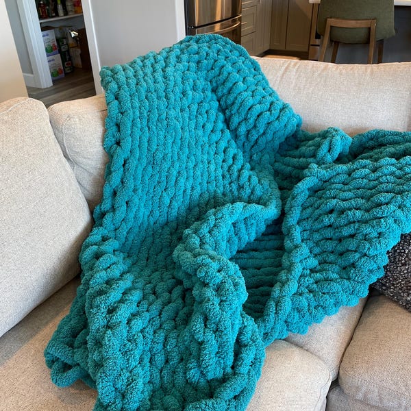 Super Chunky Knit Blanket, Chunky Blanket, Chunky Knits, Merino Wool ...