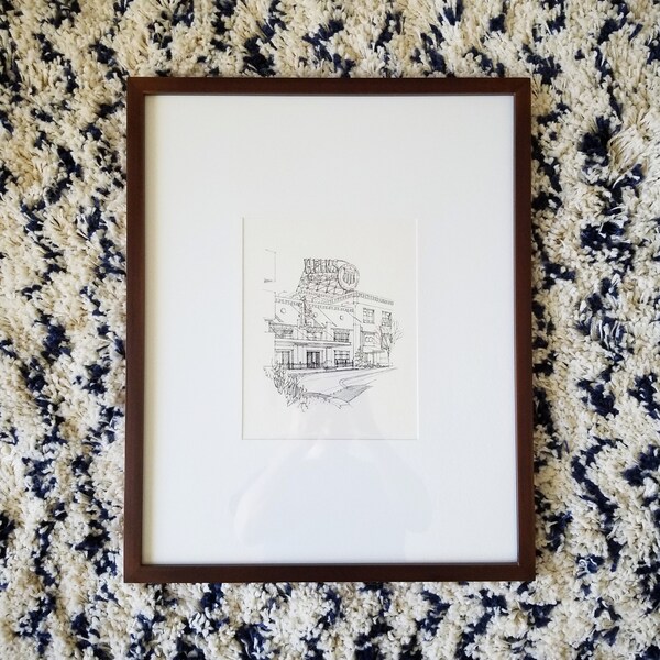 The Beverly Hills Hotel Watercolor Print, Beverly Hills, Travel ...