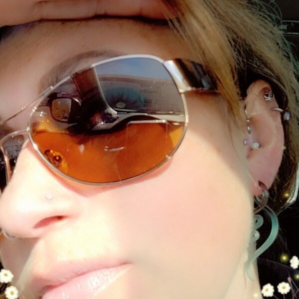 6G Clear Seaglass Mini Squids Gauged Glass Body Jewelry for Stretched ...