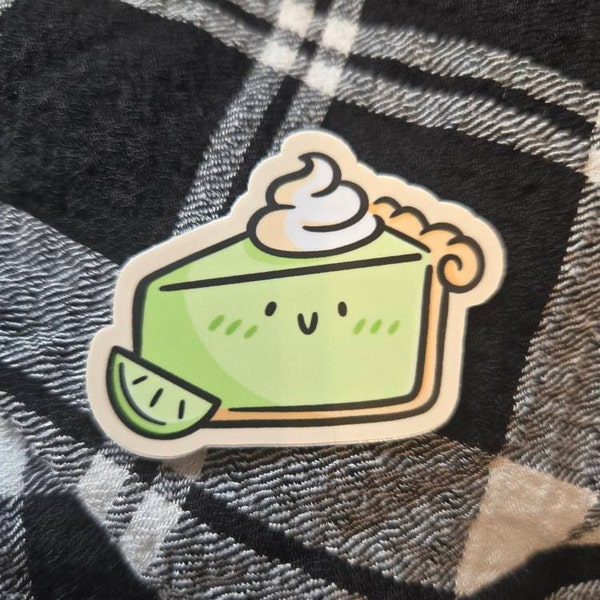 Key Lime Pie Mini Sticker | Waterproof Sticker | Kawaii Vinyl Sticker ...