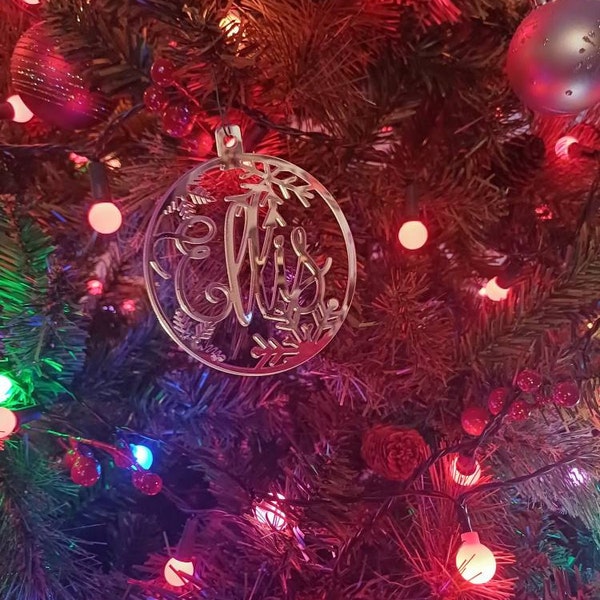 Custom CHRISTMAS Tree Baubles Christmas Tree Decor Personalized ...