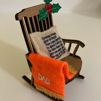 Christmas in Heaven Rocking Chair Ornament, Empty Chair Loved One in ...