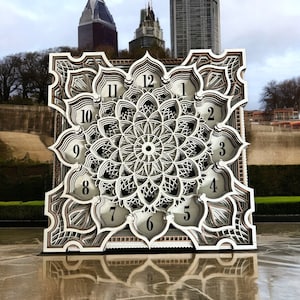 Compass SVG Multi-layered Mandala, 3d Layer Compass Mandala Svg, Shadow ...