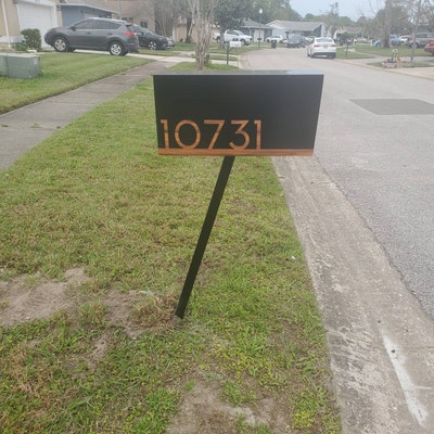 Post Mounted Mailbox Aluminum Mailbox Post Mailbox Pole Metal Mailbox ...