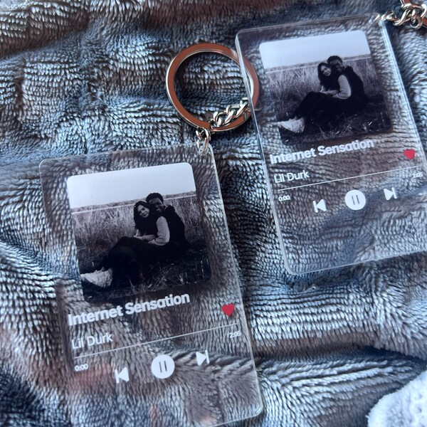 Custom Keychain for Music Lovers, Personalized Acrylic Keychain Custom ...