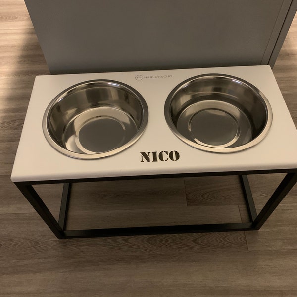 Elevated Dog Feeding Table for Large Size Dog / Raised Feeder for Big ...