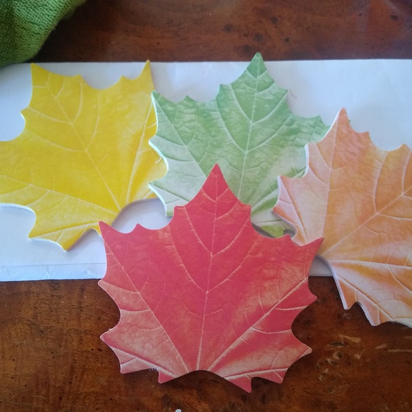 Thankful Tree Leaf Shaped Sticky Notes - Red - Etsy