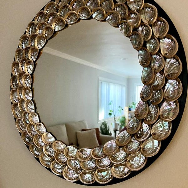 Red Abalone Art, Shell Wall Art, 3D Shell Art, Coastal Shell Art ...