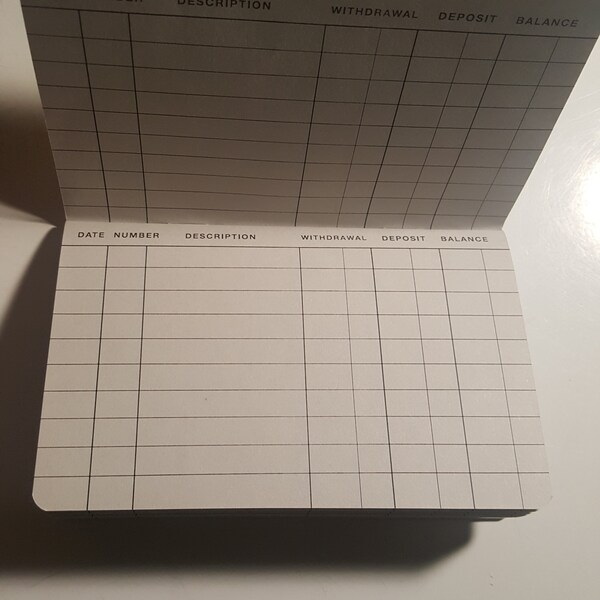 CHECKBOOK Register Traveler's Notebook Insert Choice of 23 Colors and 8 ...