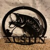 Fish Metal Name Sign, Bass Fishing Metal Monogram, Fishing Gifts for ...