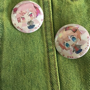 DDLC Holographic 1.5 Buttons - Etsy Canada