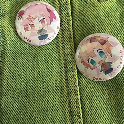 DDLC Holographic 1.5 Buttons - Etsy UK