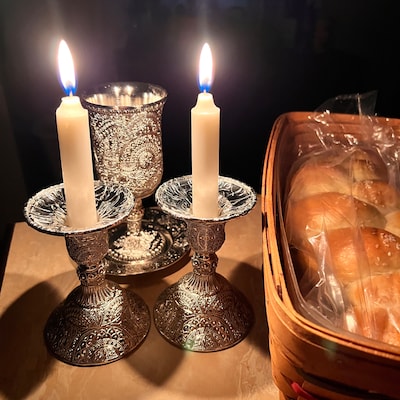 Sabbath Candlesticks ,stunning Decorative Silver Plated ,100% Kosher ...