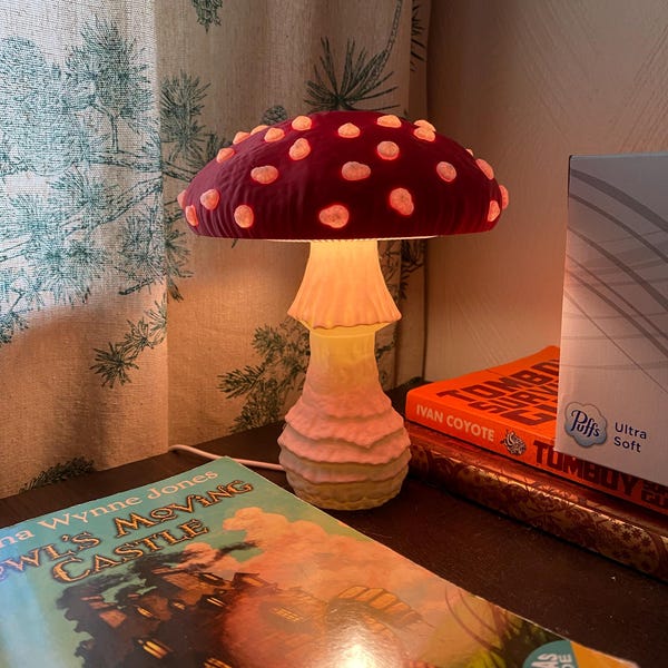 Cottagecore Mushroom Lamp - Etsy