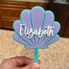 Mermaid Shell Cake Topper | Mermaid Party | Mermaid Birthday | Acrylic ...