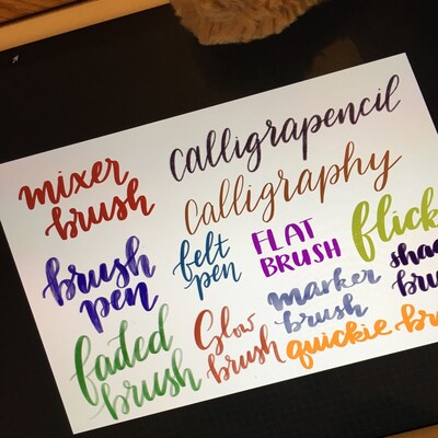 Calligraphy & Hand Lettering Guidesheets for Procreate Blank - Etsy