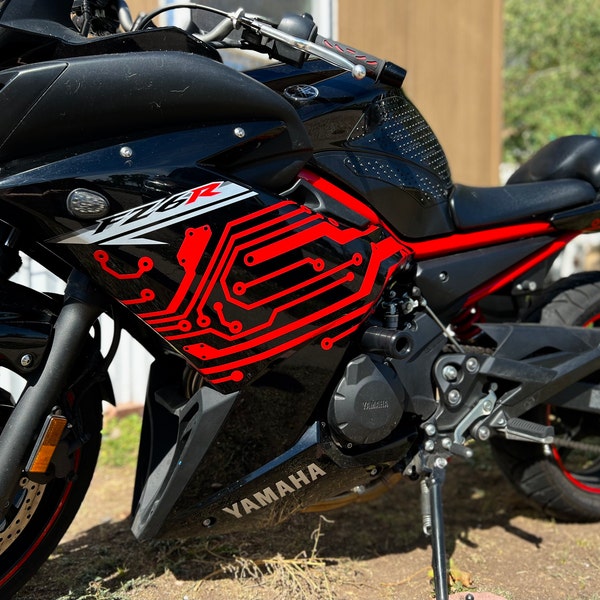 Circuit Board Wall Decal - Vertical Tall Circuit Wall Art Custom Size ...