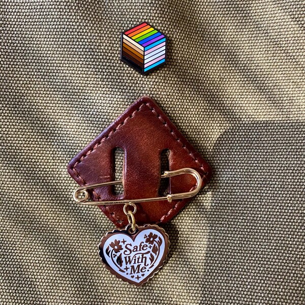 Inclusive Rainbow Pin - Flag Cube - Geometric LGBTQ Pin Lapel Badge ...