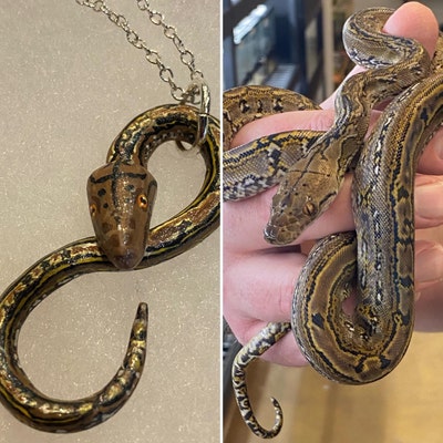 Snake Necklace Copperhead - Etsy