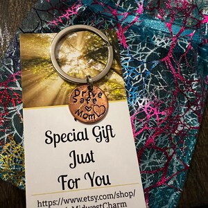 Personalized Gift for New Driver, Drive Safe, Hand Stamped US Penny Key ...