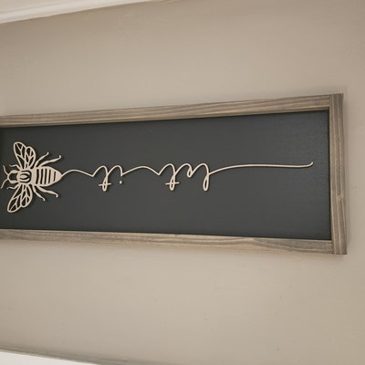 Bumble Bee Decor, Honey Bee Sign, Bee Wall Decor, Honey Bee Art, Bee ...