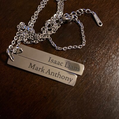 Custom Necklace Custom Jewelry Personalized Name Necklace Date Initial ...