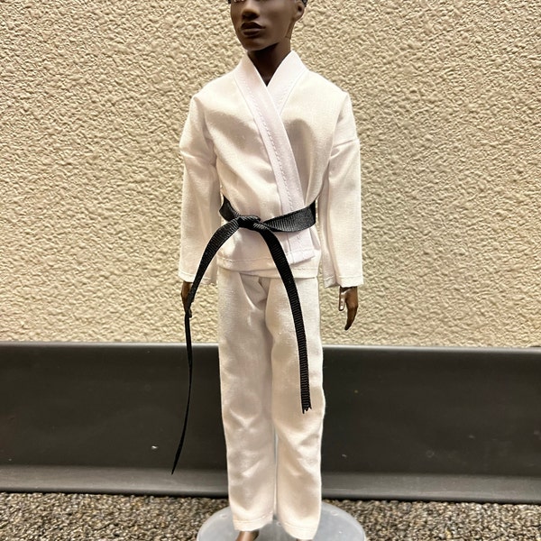 White Karate Outfit-will Fit 12"dolls - Etsy