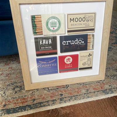 WESTERN MATCHBOOK PRINT, Trendy Matches Poster, Retro Matchbox Wall Art ...