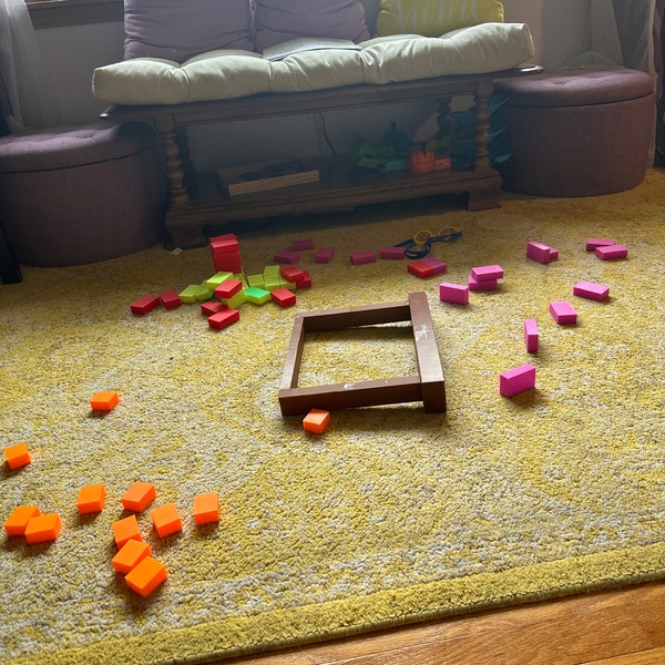 Block Wall Game, Wooden Game, DIY Block Game, Stacking Game, Topple ...