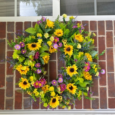 Pumpkin Door Hanger for Front Door, Velvet Pumpkins on Grapevine Door ...