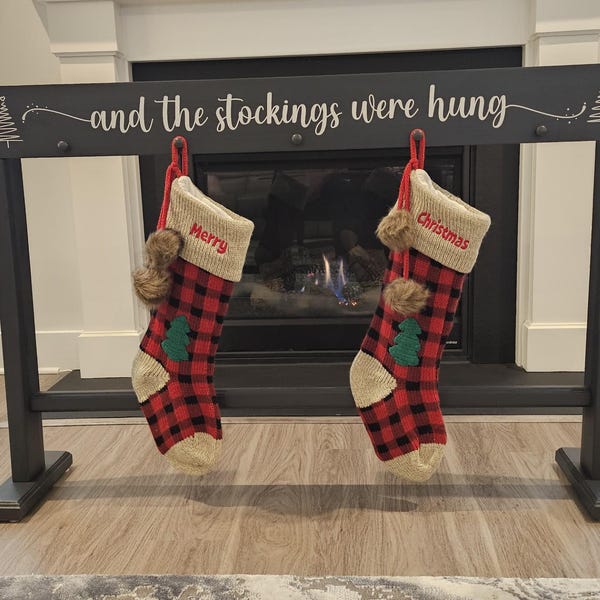 Free Standing Stocking Holder Stand, Custom Christmas Stocking Stand ...