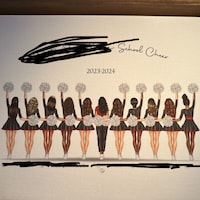 3 Best Friends Drawing Three Besties Print Friendship Poster 3 Best ...