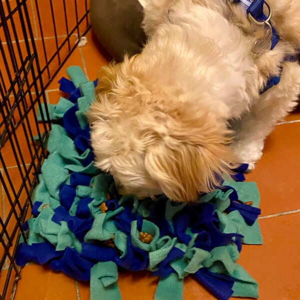 SMALL Burnt Orange Snuffle Mat for Dogs - Enrichment Mat - Rooting Rug ...