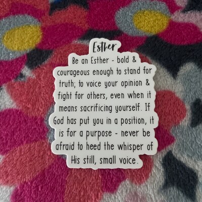 Christian Stickers Faith Inspired Bible Verse Quotes Esther 4:14 Decal ...